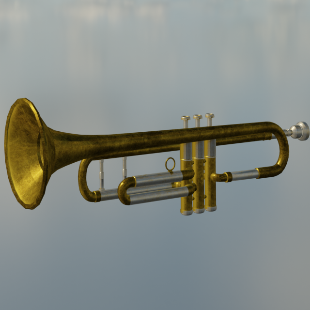 Trumpet 3D Model in Other 3DExport