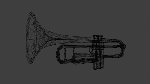 Trumpet 3D Model in Other 3DExport