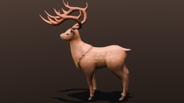 Deer 3D Model in Deer 3DExport