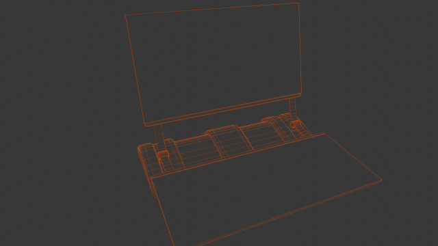 Professional 3D Sci-Fi Laptop Model 3D Model in Computer 3DExport