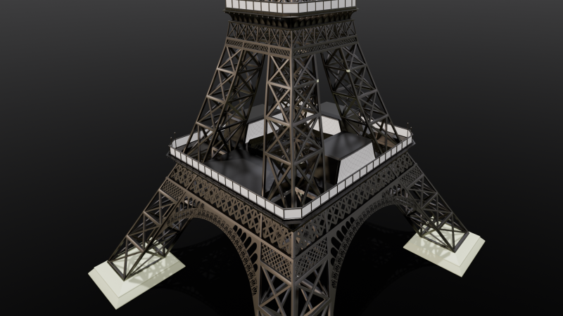 Eiffel Tower 3D Model in Buildings 3DExport