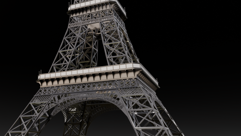 Eiffel Tower 3D Model in Buildings 3DExport