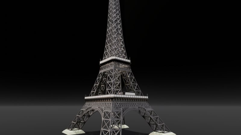 Eiffel Tower 3D Model in Buildings 3DExport