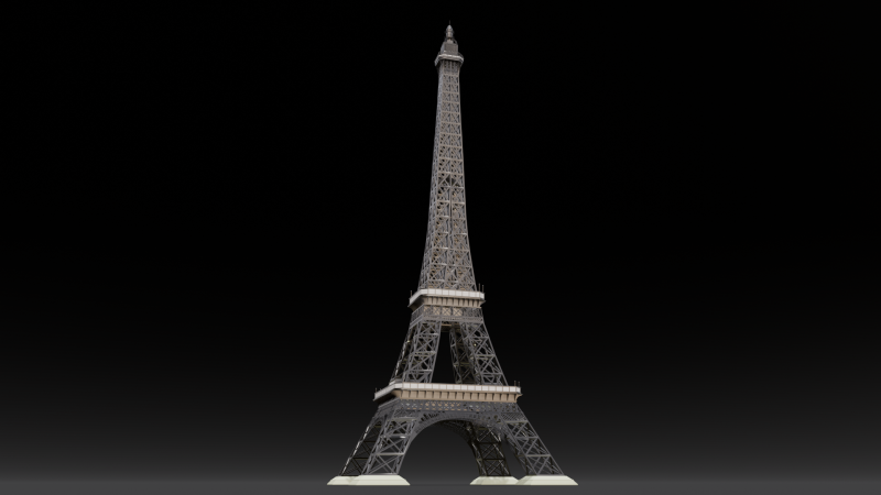 Eiffel Tower 3D Model in Buildings 3DExport