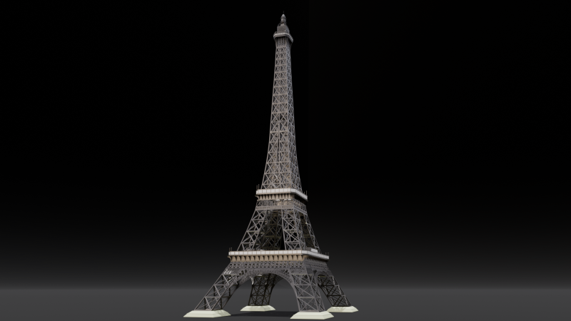 Eiffel Tower 3D Model in Buildings 3DExport