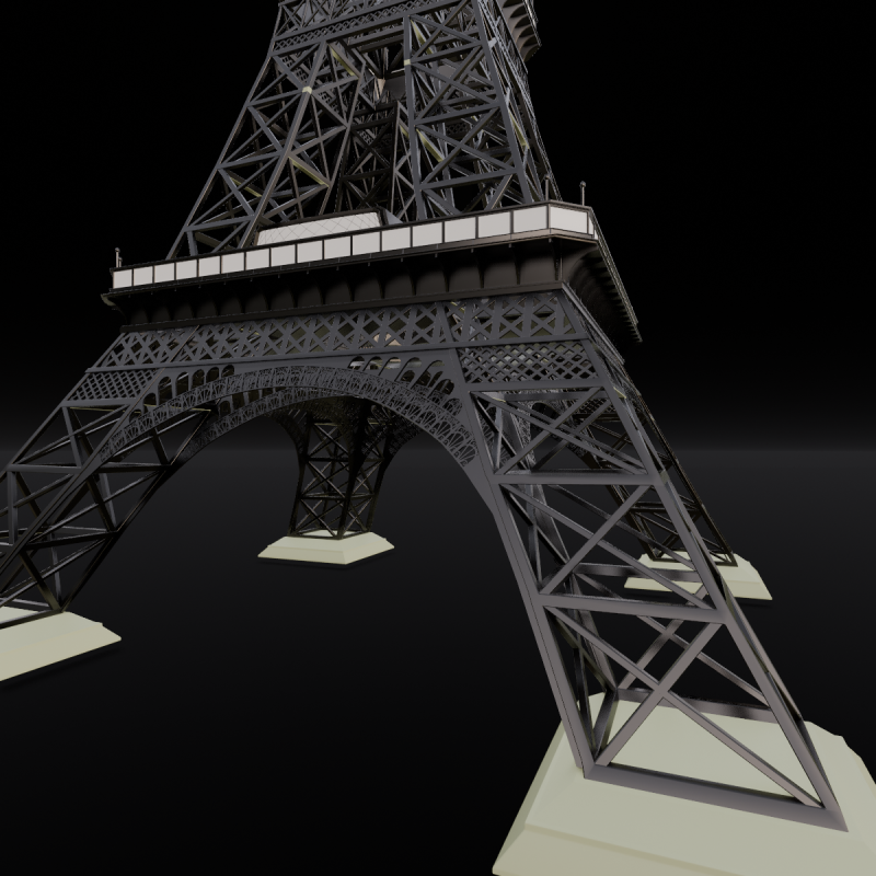 Eiffel Tower 3D Model in Buildings 3DExport