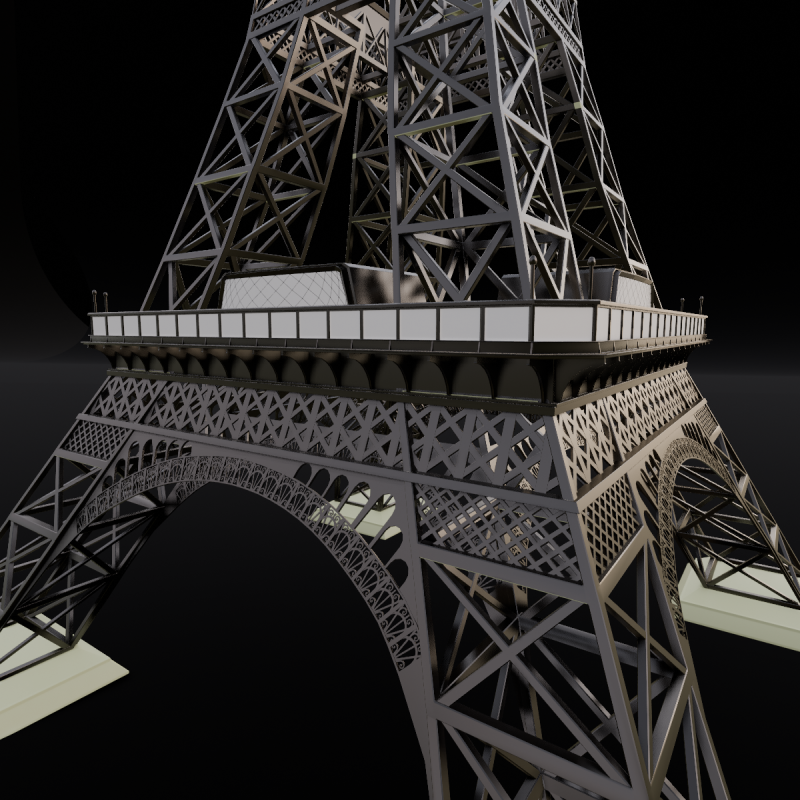 Eiffel Tower 3D Model in Buildings 3DExport