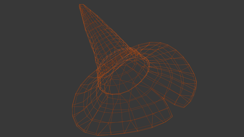 Witches Hat 3D Model in Fantasy 3DExport