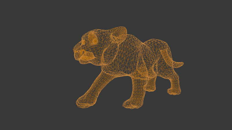 Baby Lion Animated 3D Model in Wildlife 3DExport