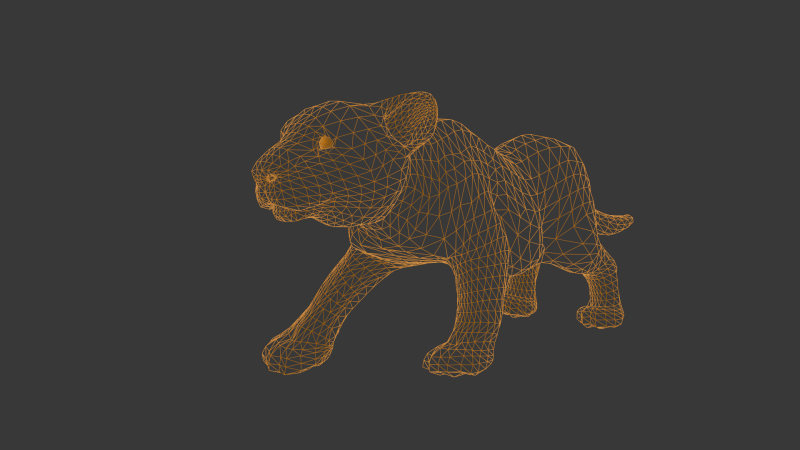 Baby Lion Animated 3D Model in Wildlife 3DExport