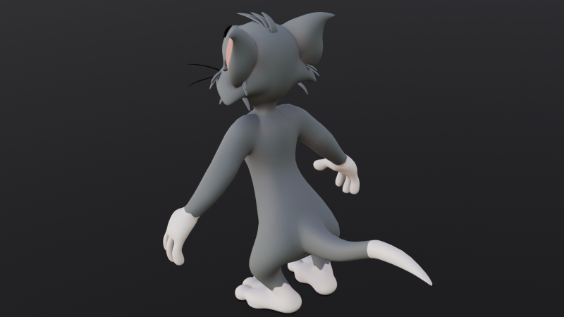 Tom Rigged 3D Model in Cartoon 3DExport