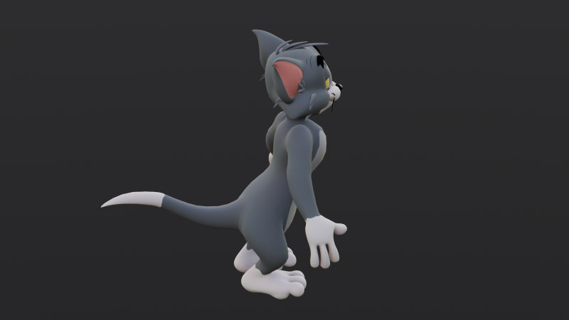 Tom Rigged 3D Model in Cartoon 3DExport