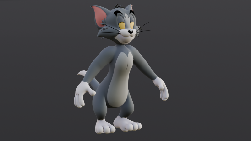 Tom Rigged 3D Model in Cartoon 3DExport