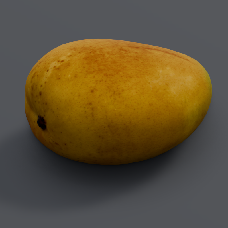 Mango 3D Model in Fruit 3DExport