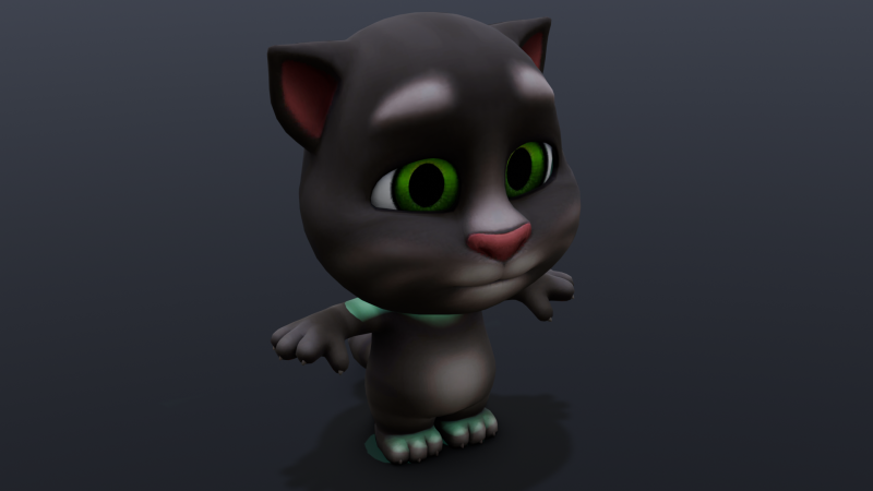 Talking Tom Animated Rigged Modelo 3D in Dibujos Animados 3DExport