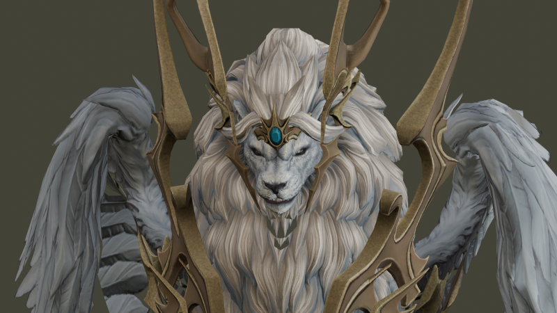 Seraphic Roar beast Animated Rigged 3D Model in Wildlife 3DExport