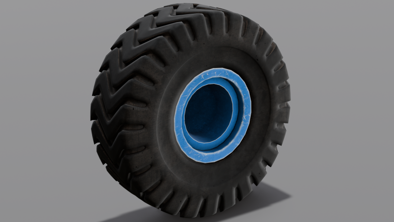 Tire 3D Model in Machines 3DExport