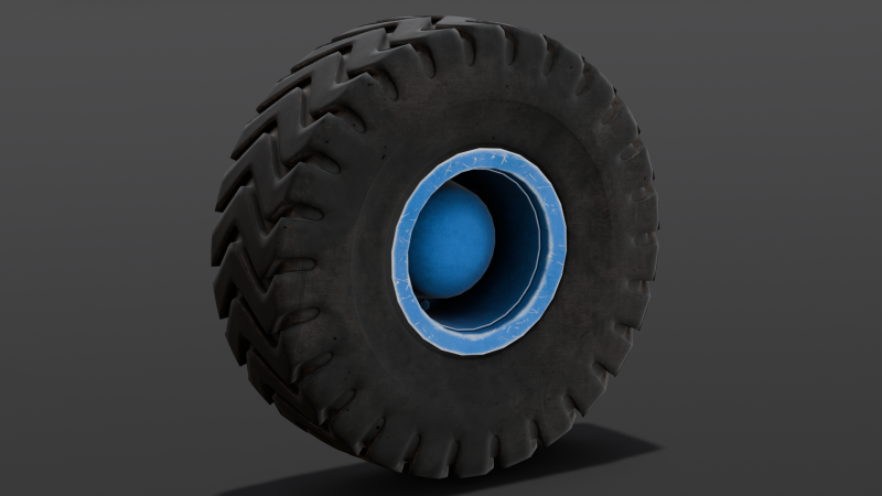 Tire 3D Model in Machines 3DExport