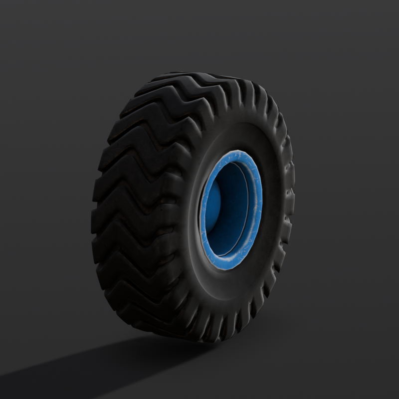 Tire 3D Model in Machines 3DExport