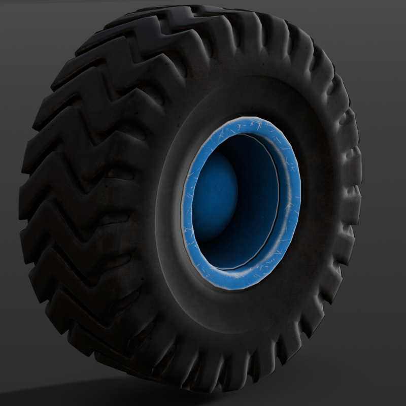 Tire 3D Model in Machines 3DExport