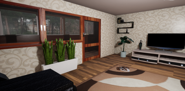 Pike tail pot-plant 3D Model in Small Plants 3DExport