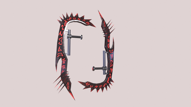 Runic double blades 3D Model in Melee 3DExport