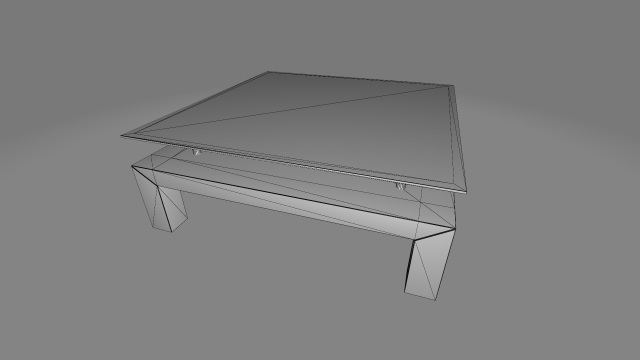Coffee table 3D Model in Table 3DExport