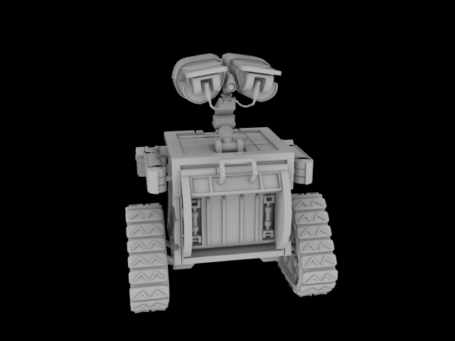 Wall-E 3D Model in Robot 3DExport
