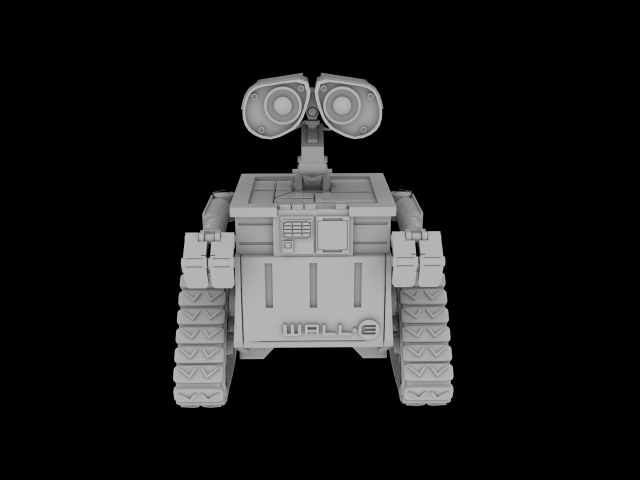 Wall-E 3D Model in Robot 3DExport