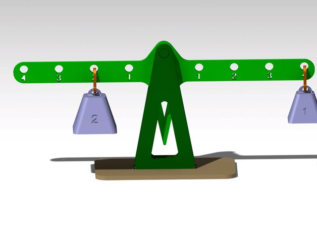 Lever principle and Equilibrium Free 3D Print Model in Engineering 3DExport