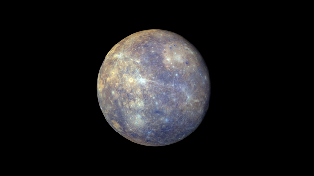 Realistic planet Mercury 3D Model in Planets 3DExport