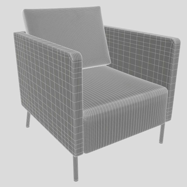 Simple chair 3D Model in Chair 3DExport