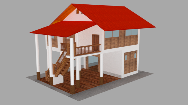 Luxurious cabin 3D Model in Buildings 3DExport