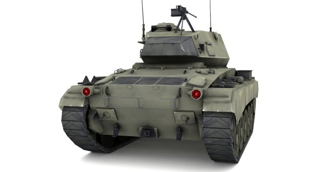 M24 Chaffee 3D Model in Tank 3DExport