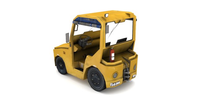 TLD JST-25 Baggage Tractor 3D Model in Heavy Equipment 3DExport