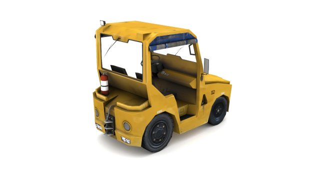 TLD JST-25 Baggage Tractor 3D Model in Heavy Equipment 3DExport