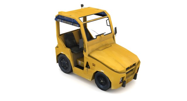 TLD JST-25 Baggage Tractor 3D Model in Heavy Equipment 3DExport