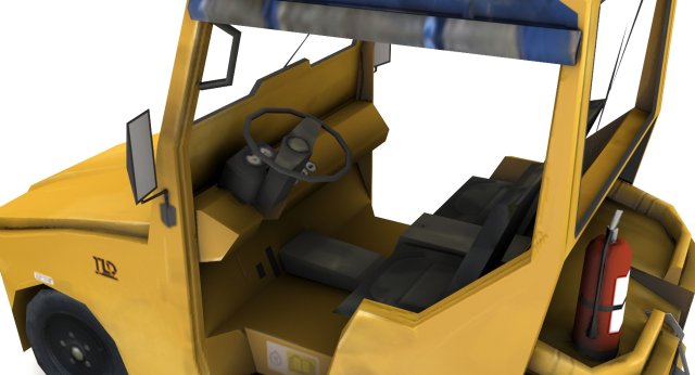 TLD JST-25 Baggage Tractor 3D Model in Heavy Equipment 3DExport