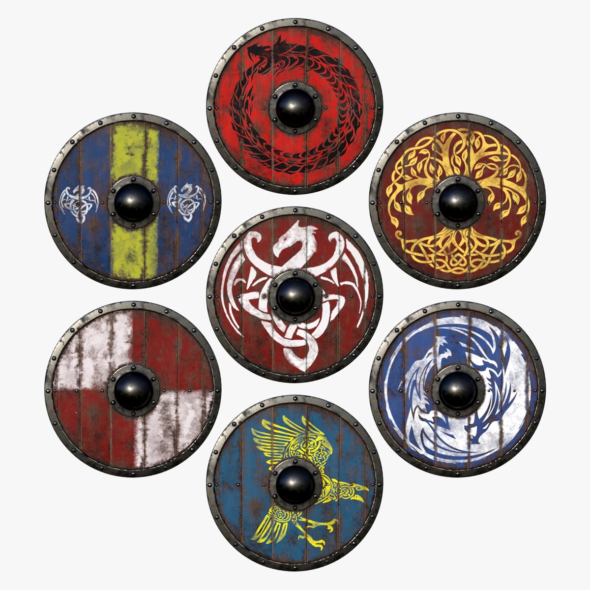 Viking Shields Template