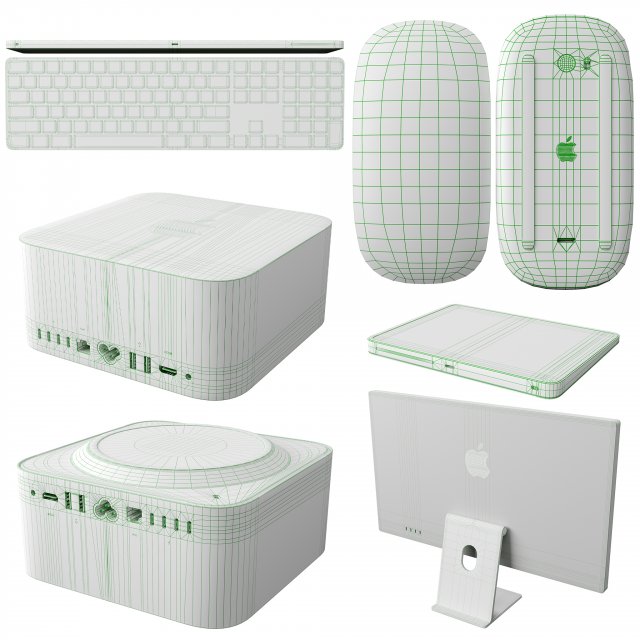Mac Studio complete set 3D Model in Computer 3DExport