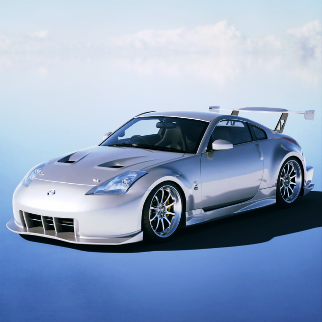 Nissan 350Z Amuse 2005 3D Model in Sport Cars 3DExport