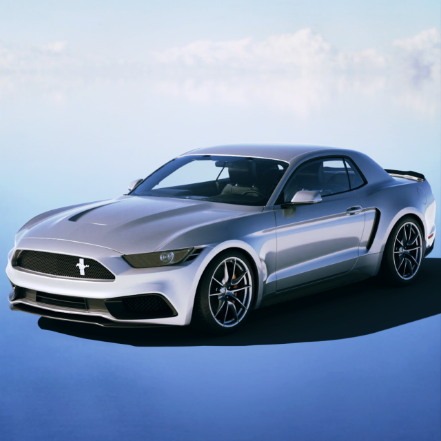 Mustang NotchBack 2017 3D Model in Sport Cars 3DExport