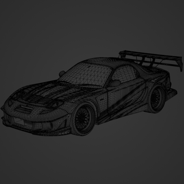Mazda RX-7 FD3S Abflug Anibus 1994 3D Model in Sport Cars 3DExport
