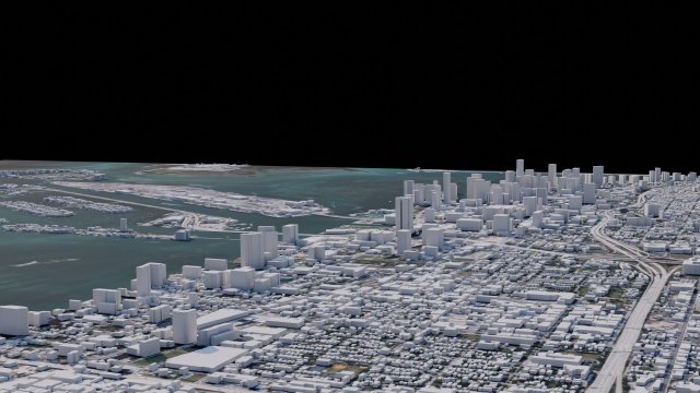 Miami - USA 3D Model in Cityscapes 3DExport