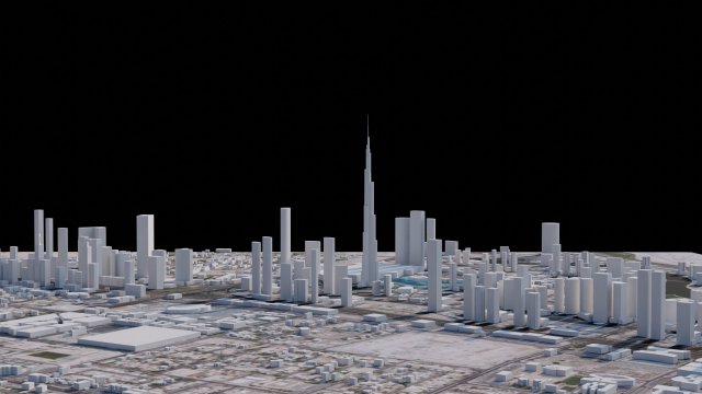 Dubai - United Arab Emirates 3D Model in Cityscapes 3DExport