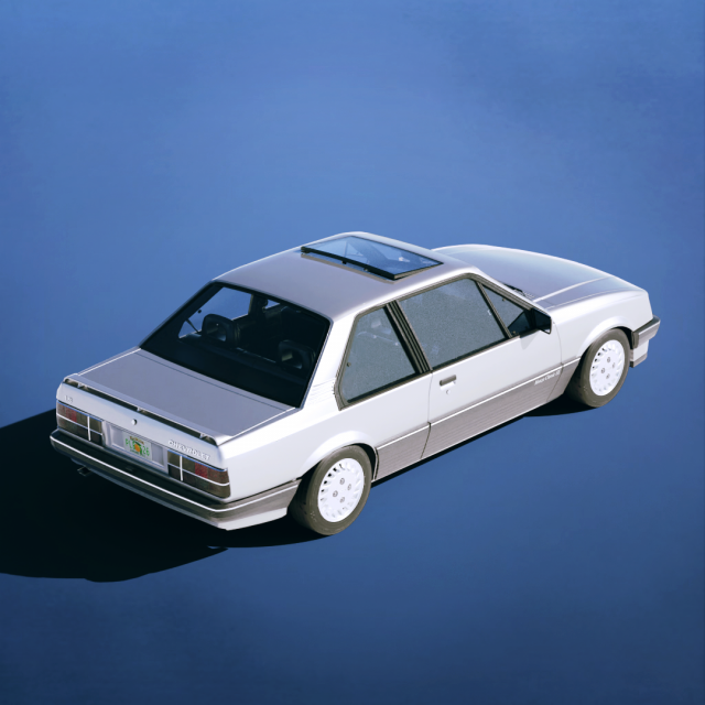 Chevrolet Monza Classic SE 500EF 1990 3D Model in Old Cars 3DExport