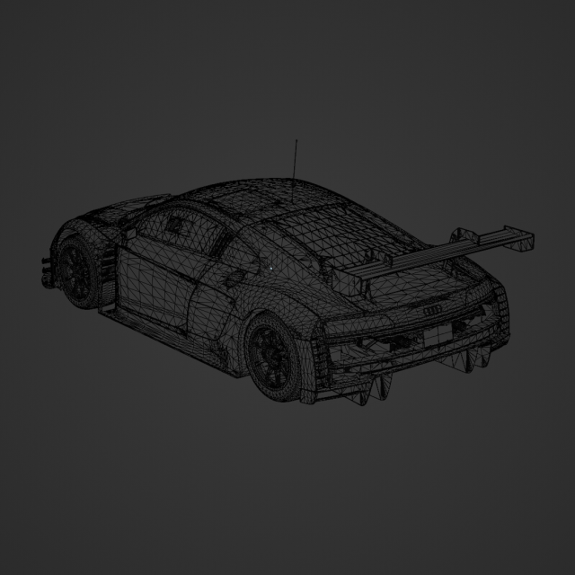 Audi R8 LMS GT3 2019 3D Model in Racing 3DExport
