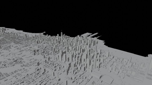 Chicago - USA 3D Model in Cityscapes 3DExport