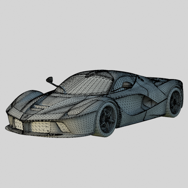 Ferrari LaFerrari 2014 Basic Trim 3Dモデル in スポーツカー 3DExport