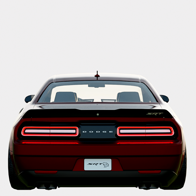 Dodge Challenger SRT Hellcat Widebody 2018 Model 3D in Mobil Sport 3DExport
